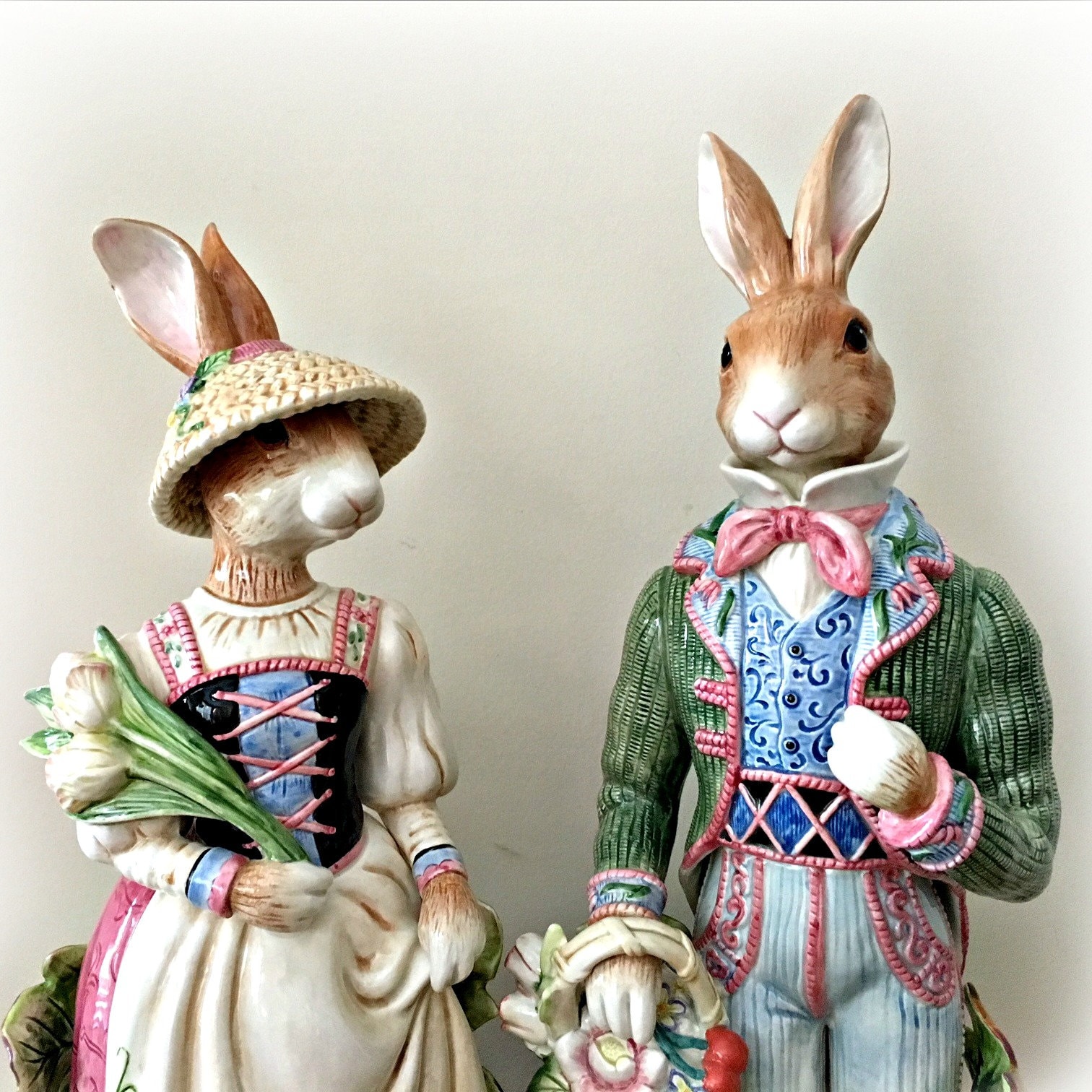 Fitz & Floyd Classics OLD WORLD RABBITS 18 Male and | Etsy