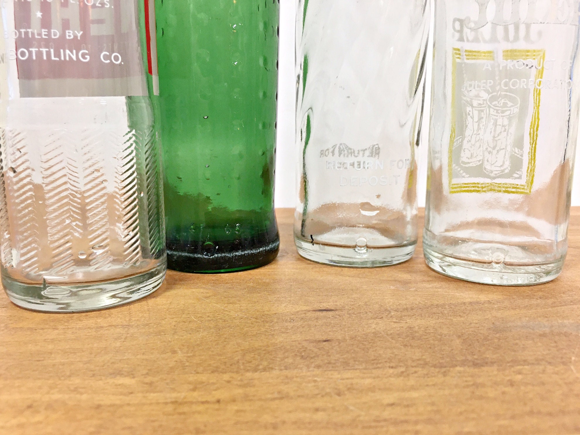 Vintage Soda Bottles Nehi, Pepsi, Sprite and Julep 1970s Soft Drink ...