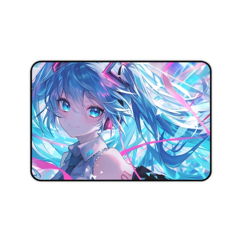 Hatsune Miku Deskmat | Vocaloid Mouse Pad | Gaming Desk Mat | Neoprene ...