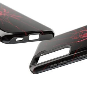 Red Spiders Phone Case | Y2K Gothic Grunge Aesthetic | Glossy Spiderweb ...