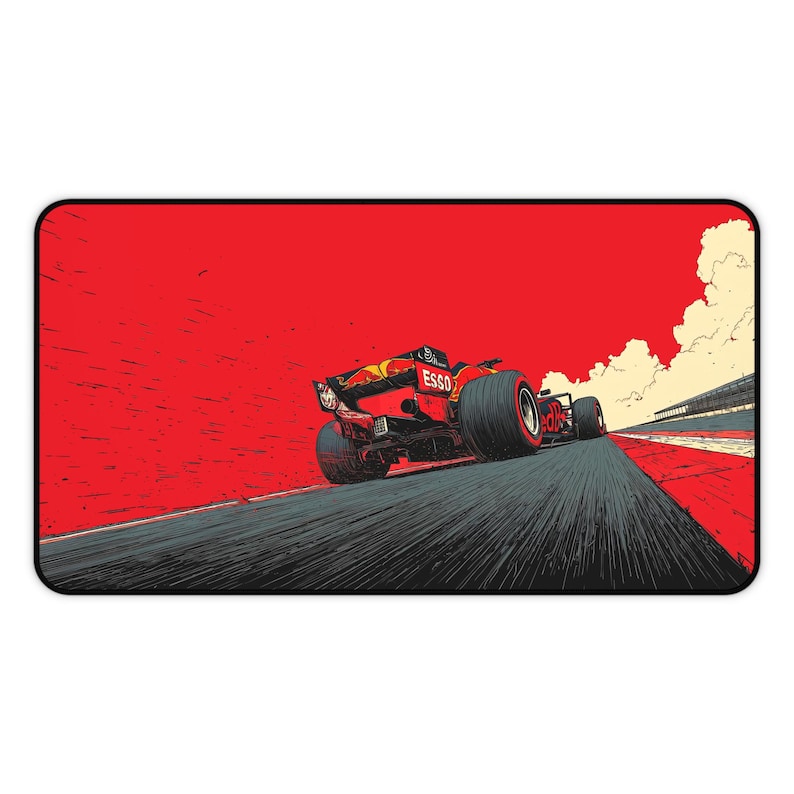 F1 Racer Formula 1 Deskmat | Racing Mouse Pad | Gaming Desk Mat ...