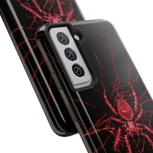 Red Spiders Phone Case | Y2K Gothic Grunge Aesthetic | Glossy Spiderweb ...