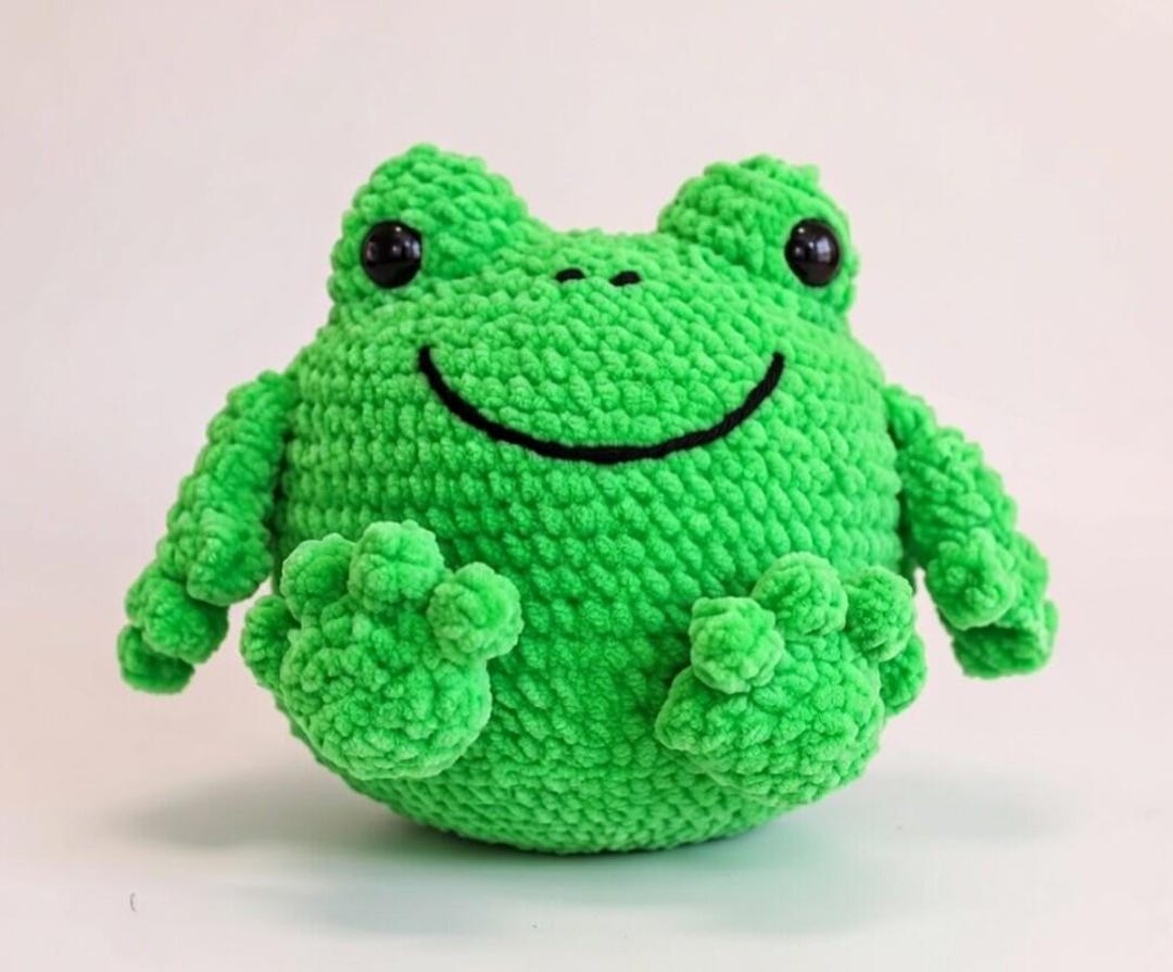 Smiling Ricki Rain Frog Crochet Pattern PDF, Cute Amigurumi Stuffed ...