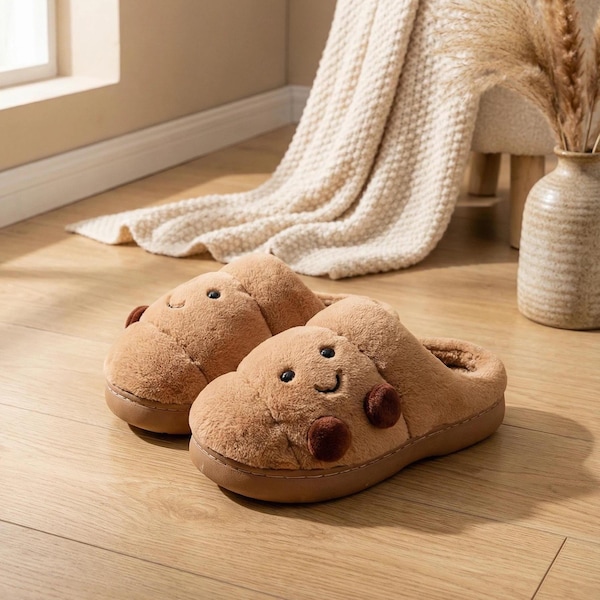 Jellycat Croissant Slippers - Etsy UK