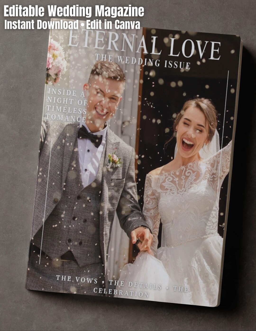 Custom Wedding Magazine Template | 17 Page Wedding Photo Album ...