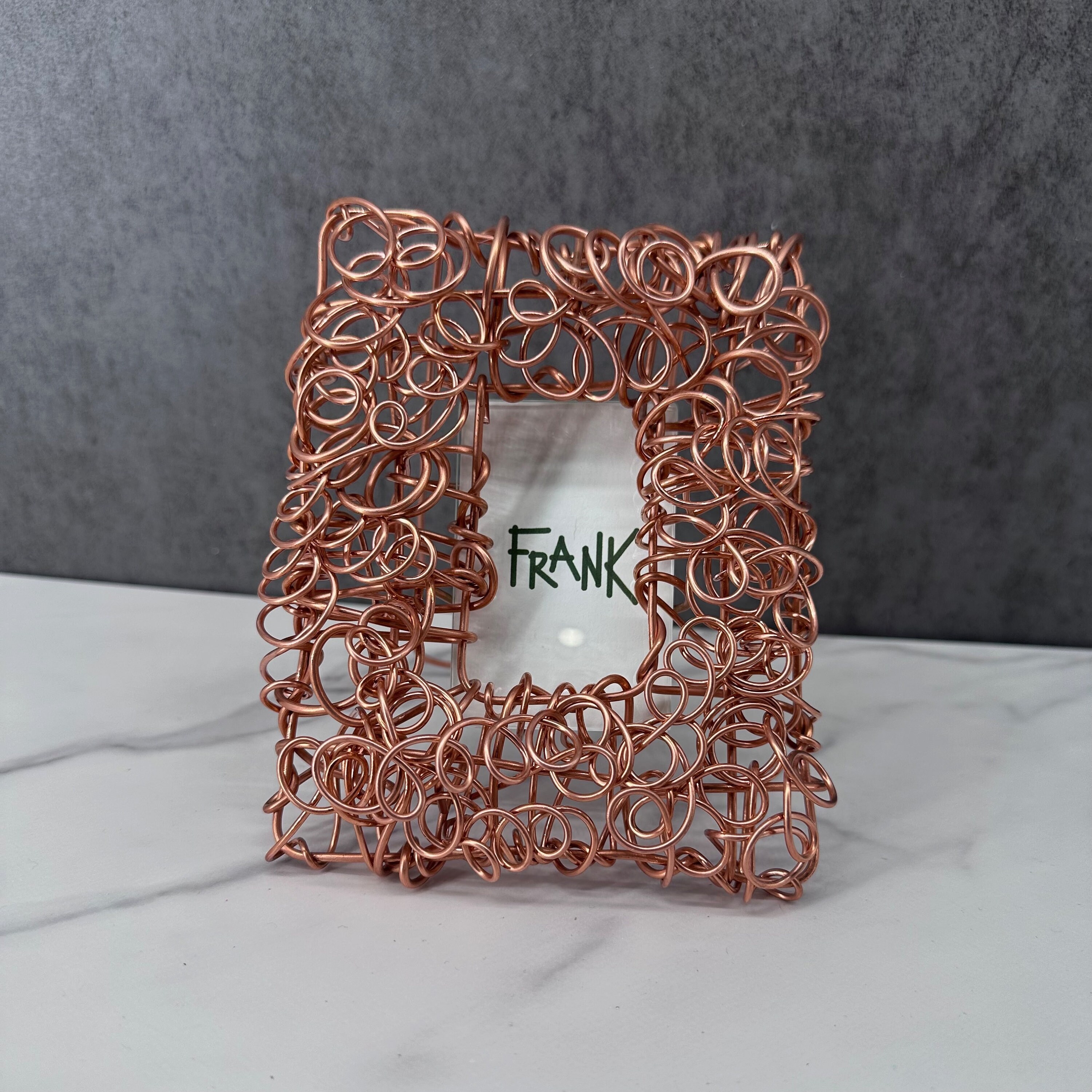 Handmade Bare Copper Wire Photo Frame, 2"x3" Window Opening - Etsy