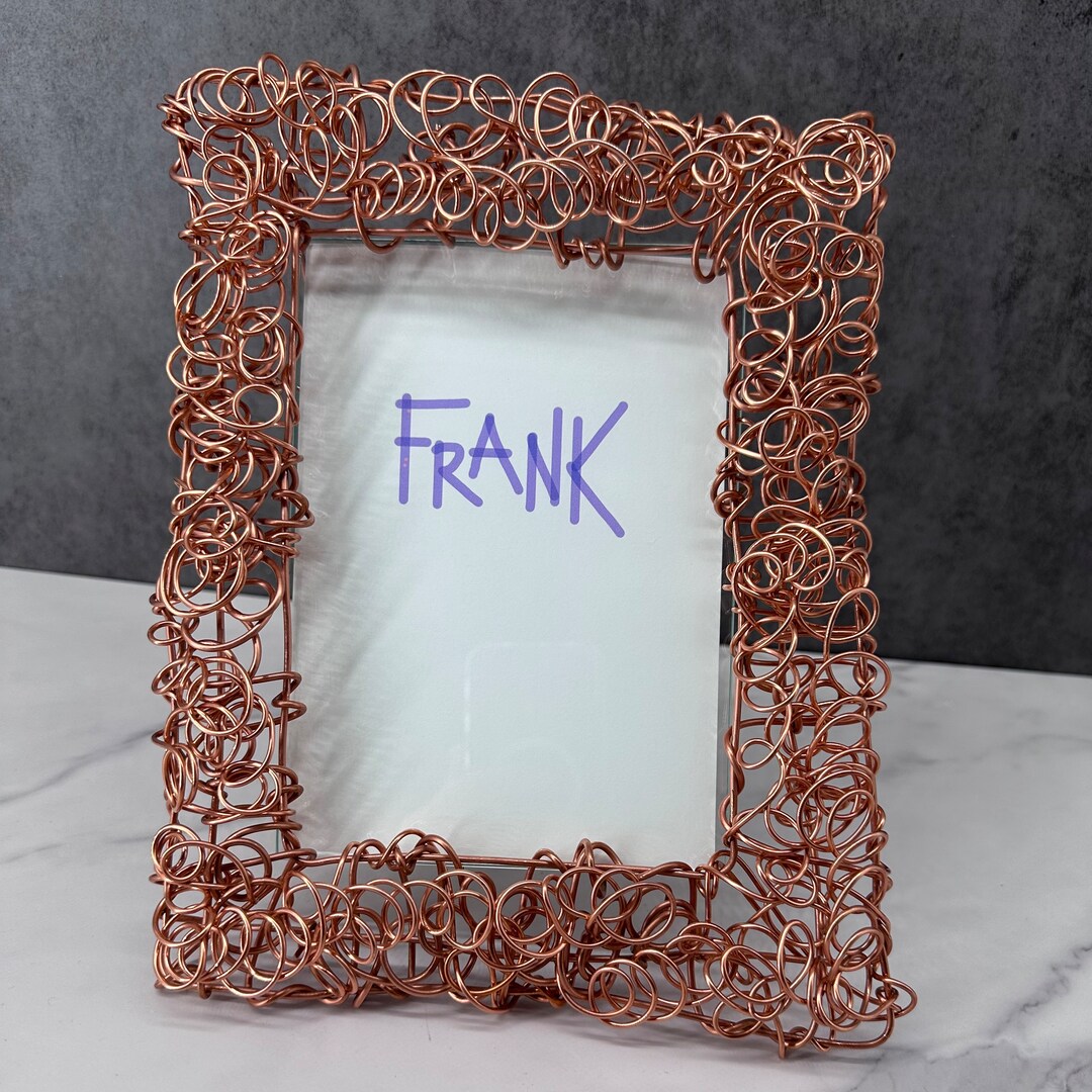 Handmade Bare Copper Wire Photo Frame, 5x7 Window Opening - Etsy