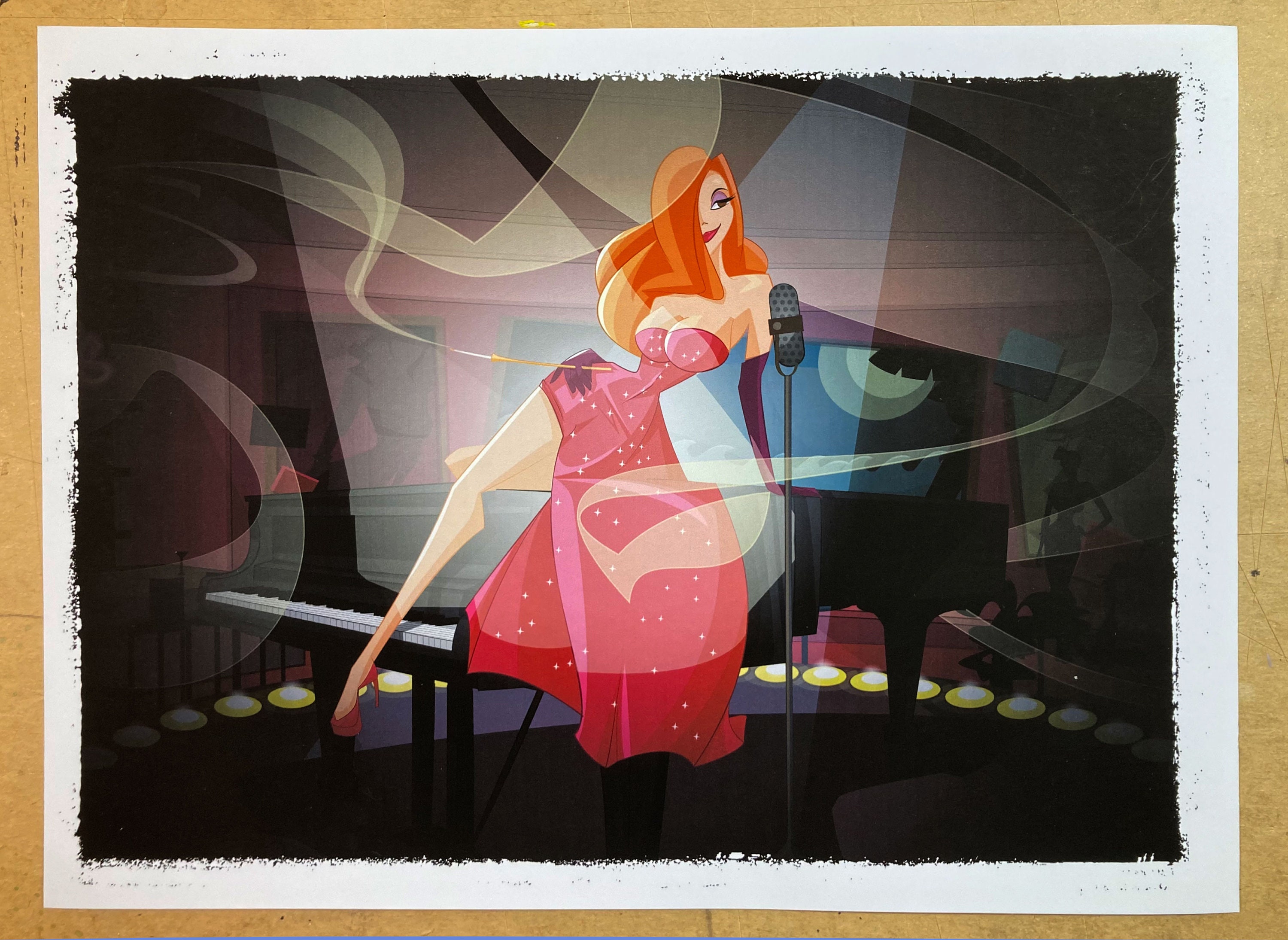 Jessica Rabbit Nightclub 12x9 Art Print - Etsy