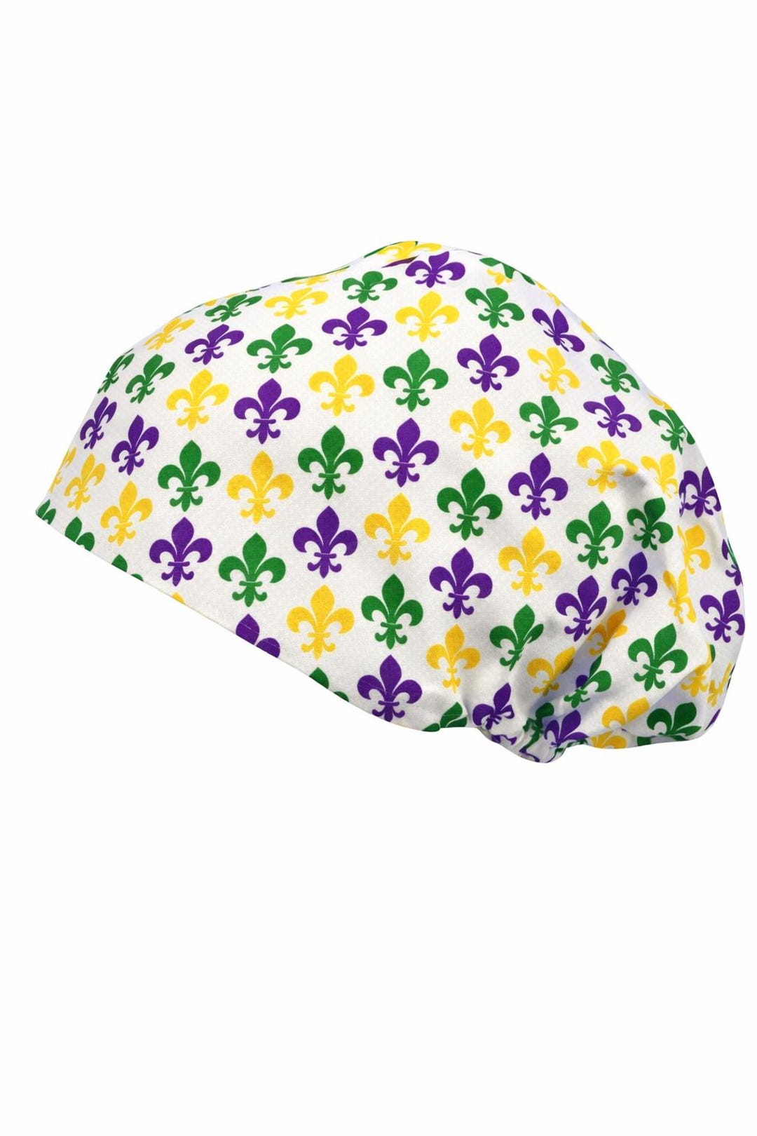 Mardi Gras Fleur De Lis Euro Style Scrub Hat - Etsy
