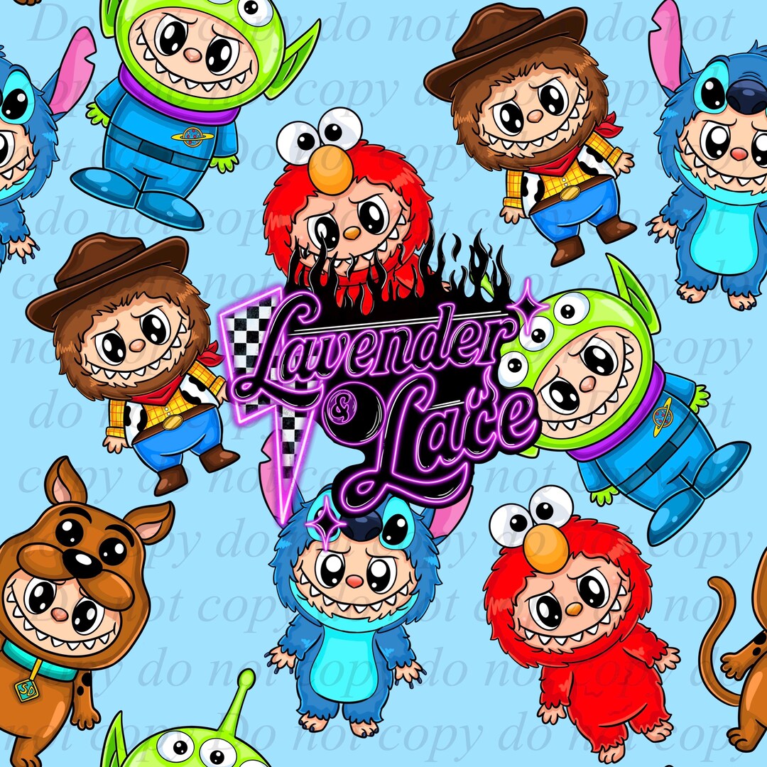Labooboo Characters Seamless Pattern - Etsy