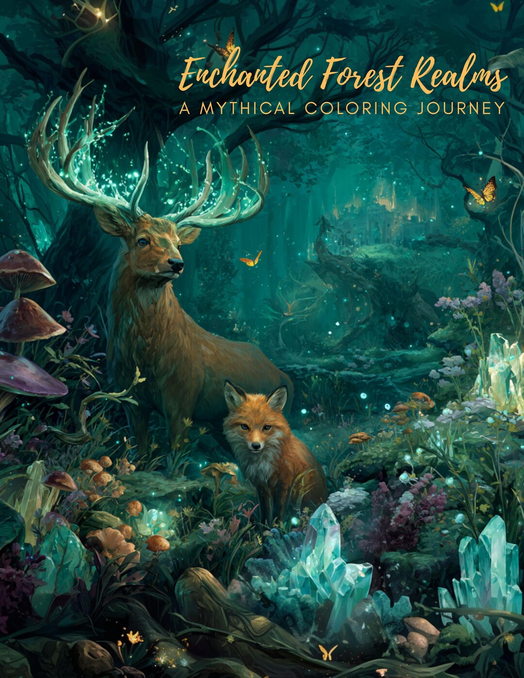 Fantasy Coloring Book for Adults | Enchanted Forest Printable PDF ...