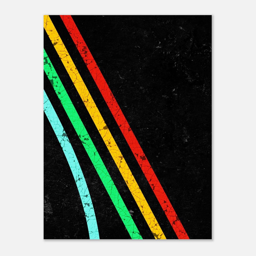 Arc Raiders Gaming Poster | Retro Stripes Wall Art | 12x16″ / 30x40 Cm ...