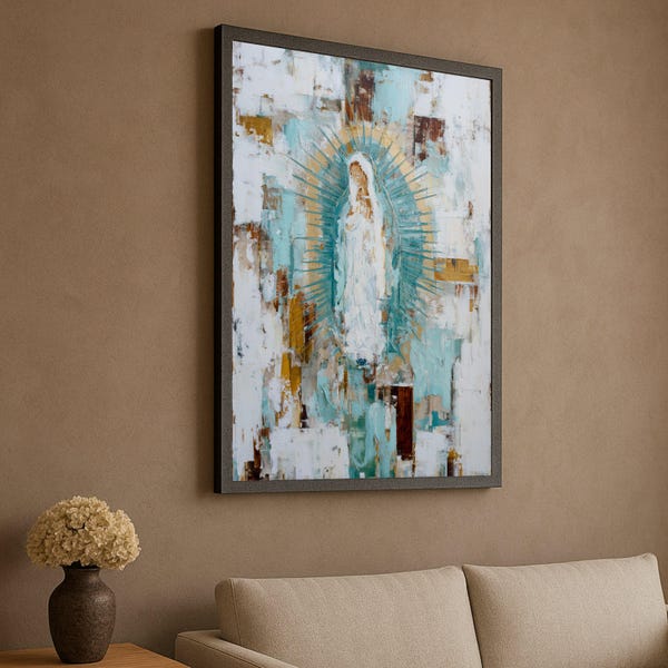 Abstract Virgin Mary - Etsy