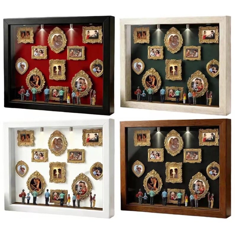 Personalized Mini Museum, Custom Couple Silhouette Frame, DIY Photo ...