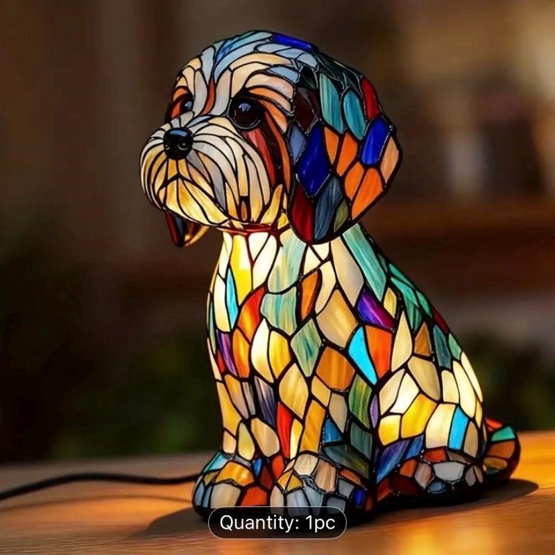 Vintage Glass Lamp Animal - Etsy