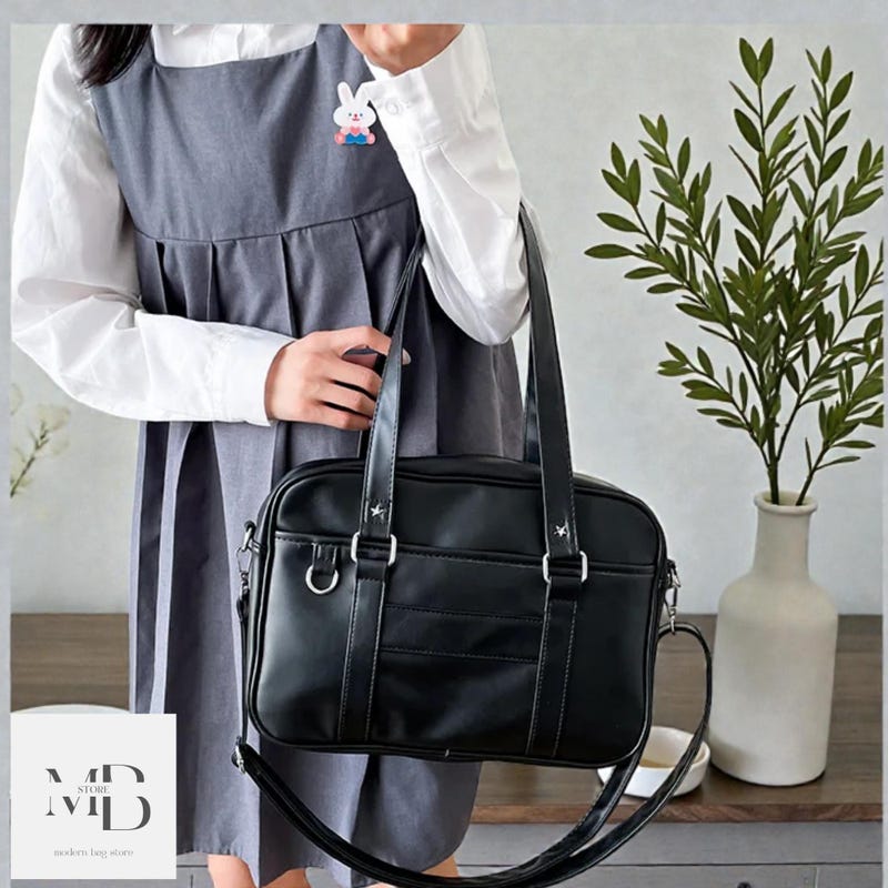 Leather Academic Bag - Etsy