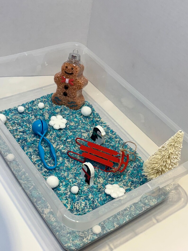 Winter Sensory Bin | Penguin Snow Sensory Play | Christmas Winter ...