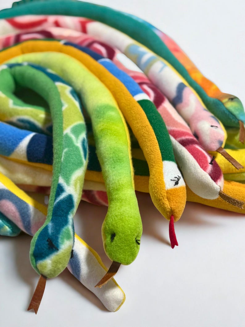 Oversized Catnip Snake Toy – Organic Catnip | Soft Fleece | Handmade in ...