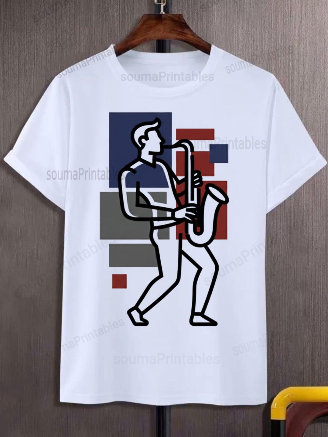Jazz Saxophone Player PNG Design - Minimalist Musician Illustration ...