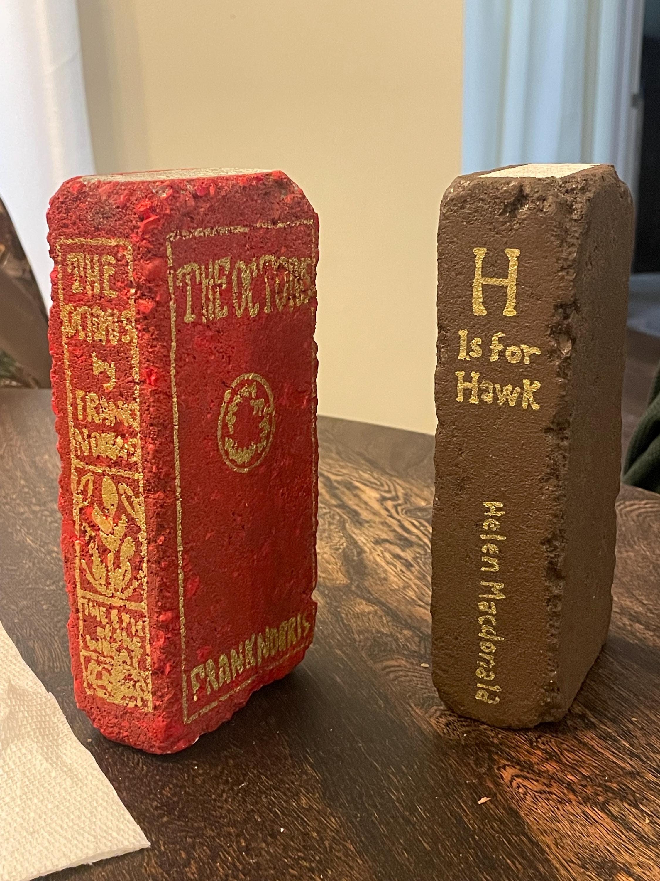 Custom Painted Book Brick, Literary Decor - Etsy