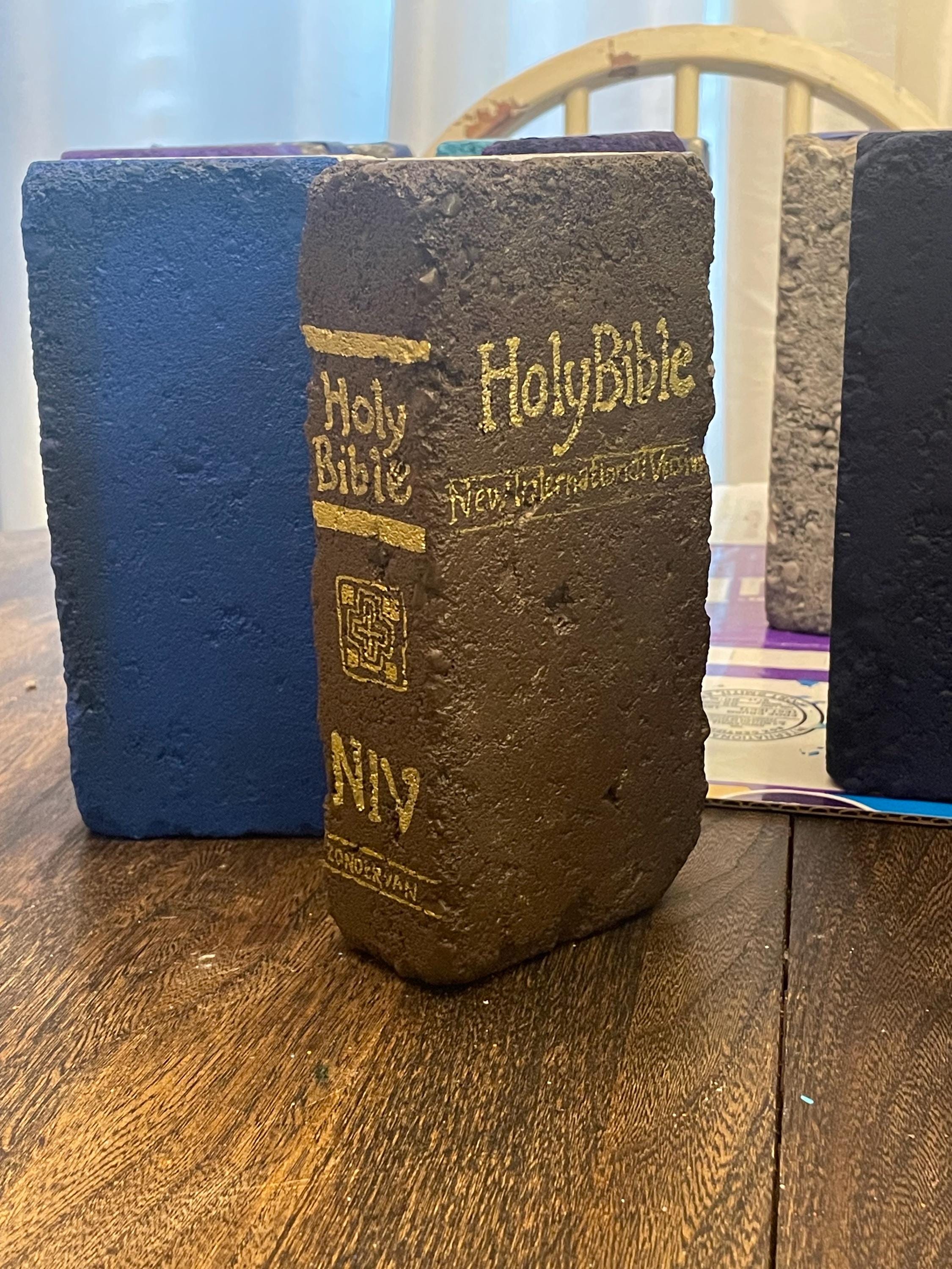 Custom Painted Book Brick, Literary Decor - Etsy