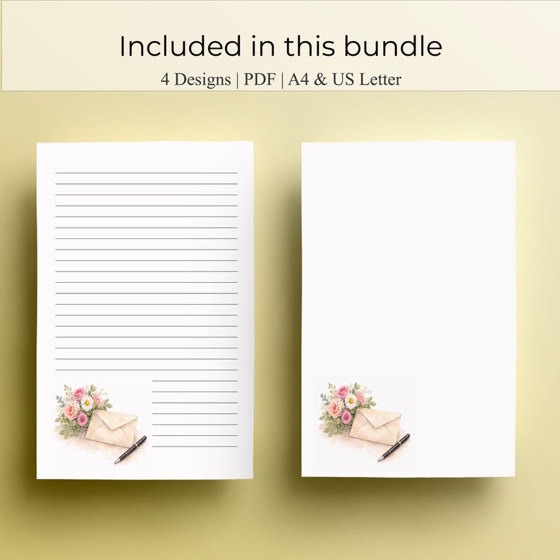 JW Letter Writing Printable Stationery Bundle, Ministry Stationery for ...