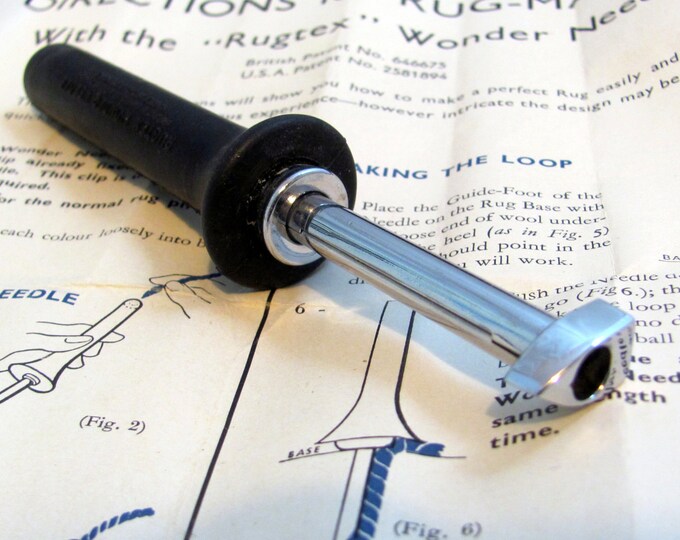 Vintage Rug-making Tool, Rugtex Wonder Needle Original Box ...