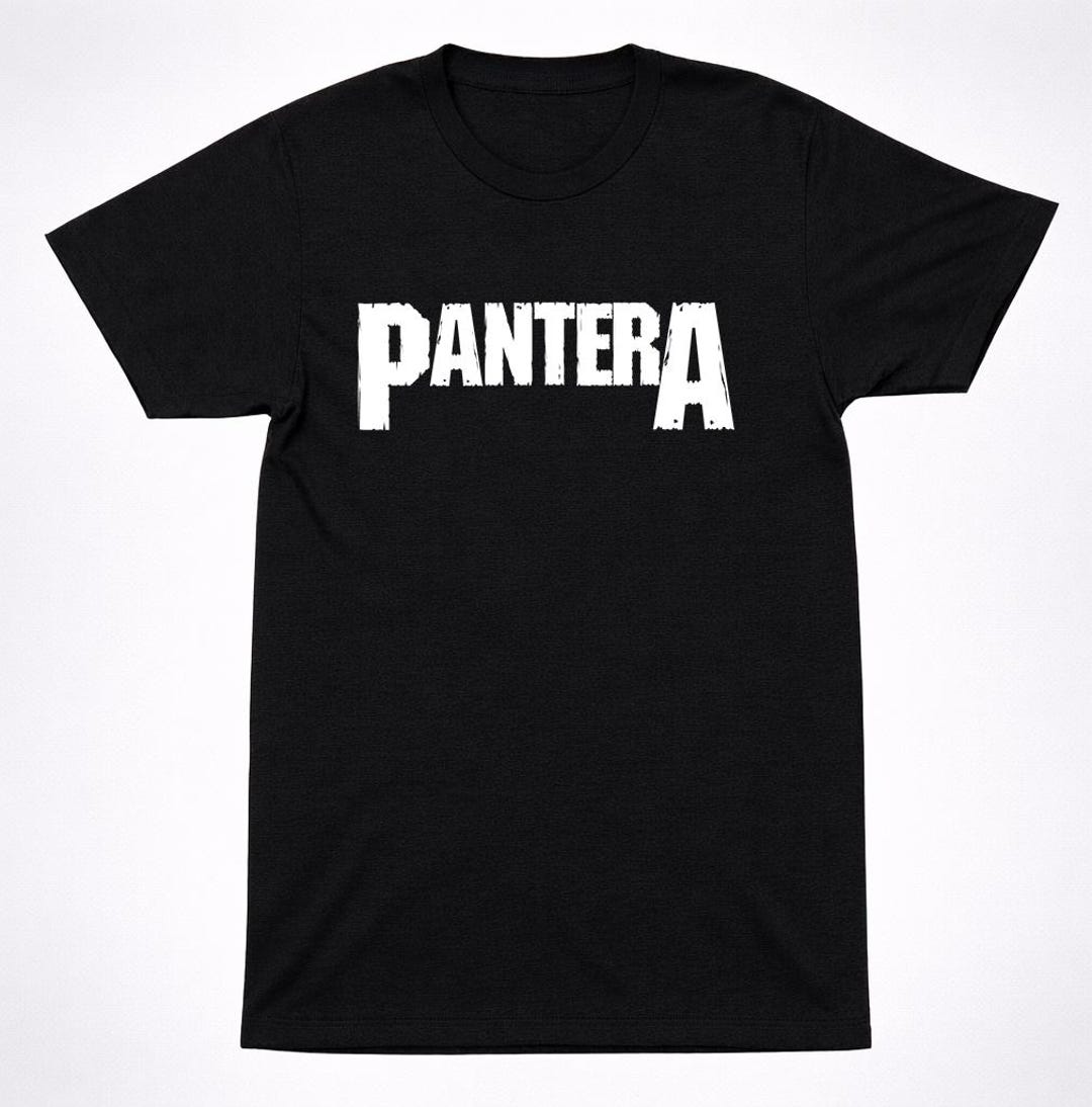 Pantera Logo Tee: Black T Shirt Classic Groove Metal Band Graphic, Soft ...