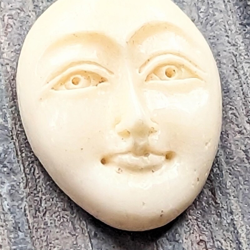 Carved Moon Face - Etsy