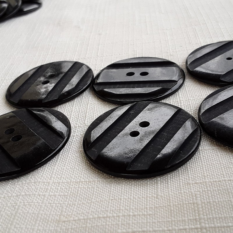 Black Coat Buttons - Etsy