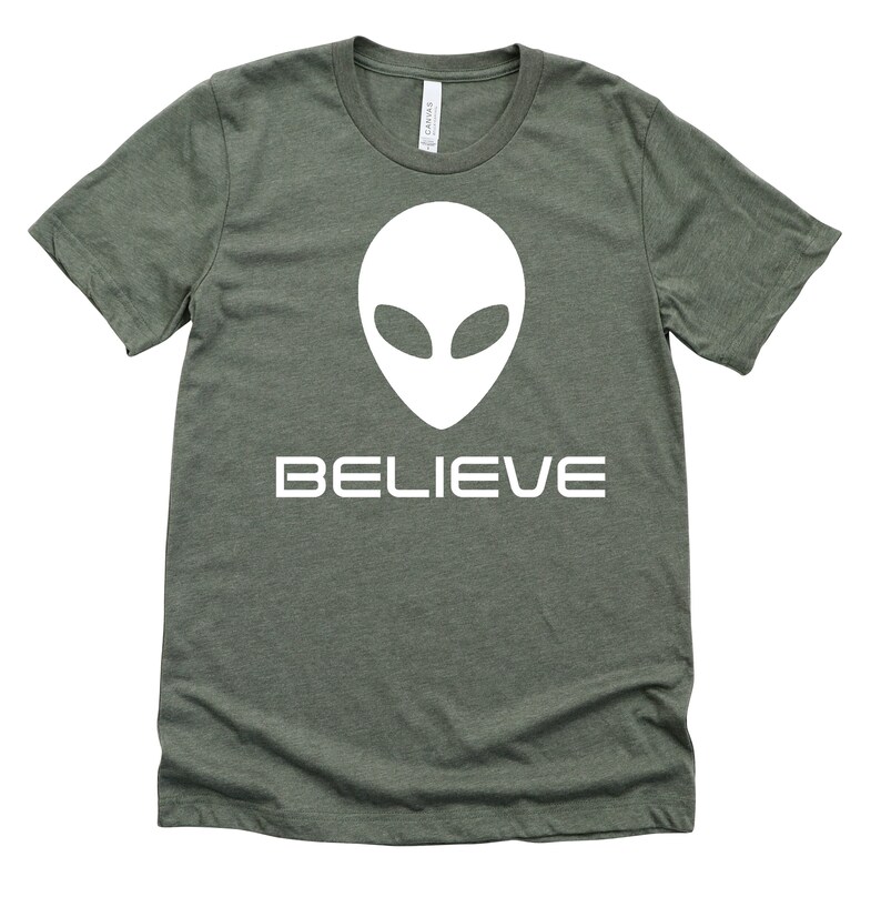 Alien Believe Roswell New Mexico T Shirt Alien Head UFO Tee Shirt Cool ...