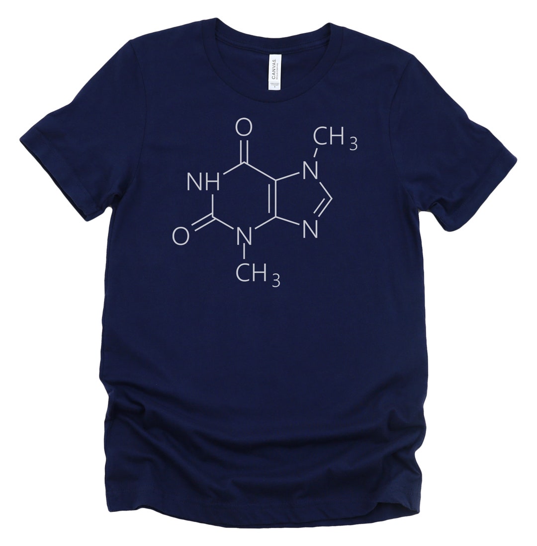 Caffeine Molecule T-shirt Molecule Shirt Men Women Unisex T-shirt ...