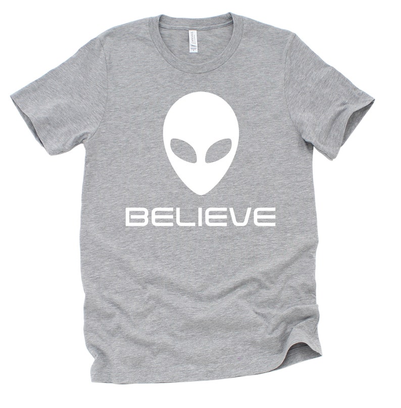 Alien Believe Roswell New Mexico T Shirt Alien Head UFO Tee Shirt Cool ...