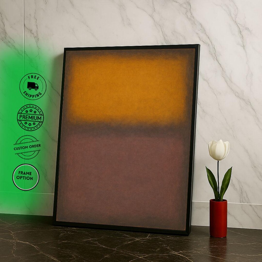 Mark Rothko Style Color Field Canvas Print, Modern Art Reproduction - Etsy