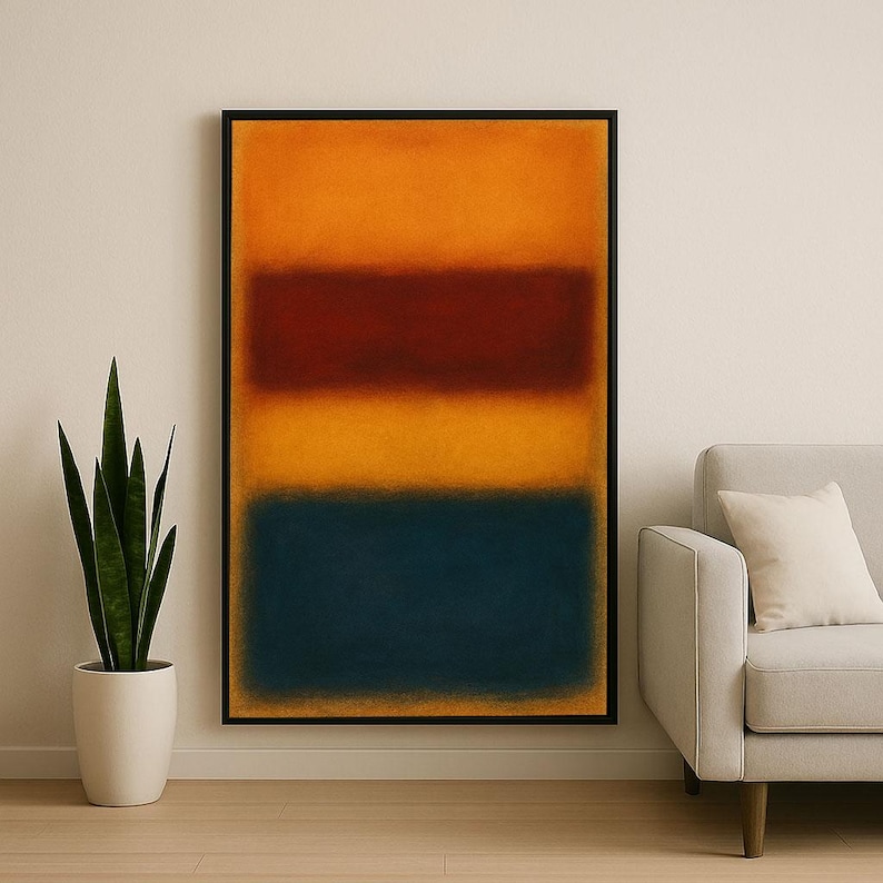 Rothko Inspired Color Field Canvas Painting, Modern Art Decor - Etsy