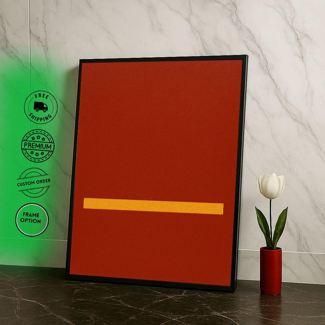Rothko Inspired Red Orange Color Field Canvas Print - Etsy