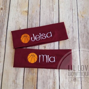Basketball Headband, Girls Sports Headband, Team Gifts, Team Headband ...