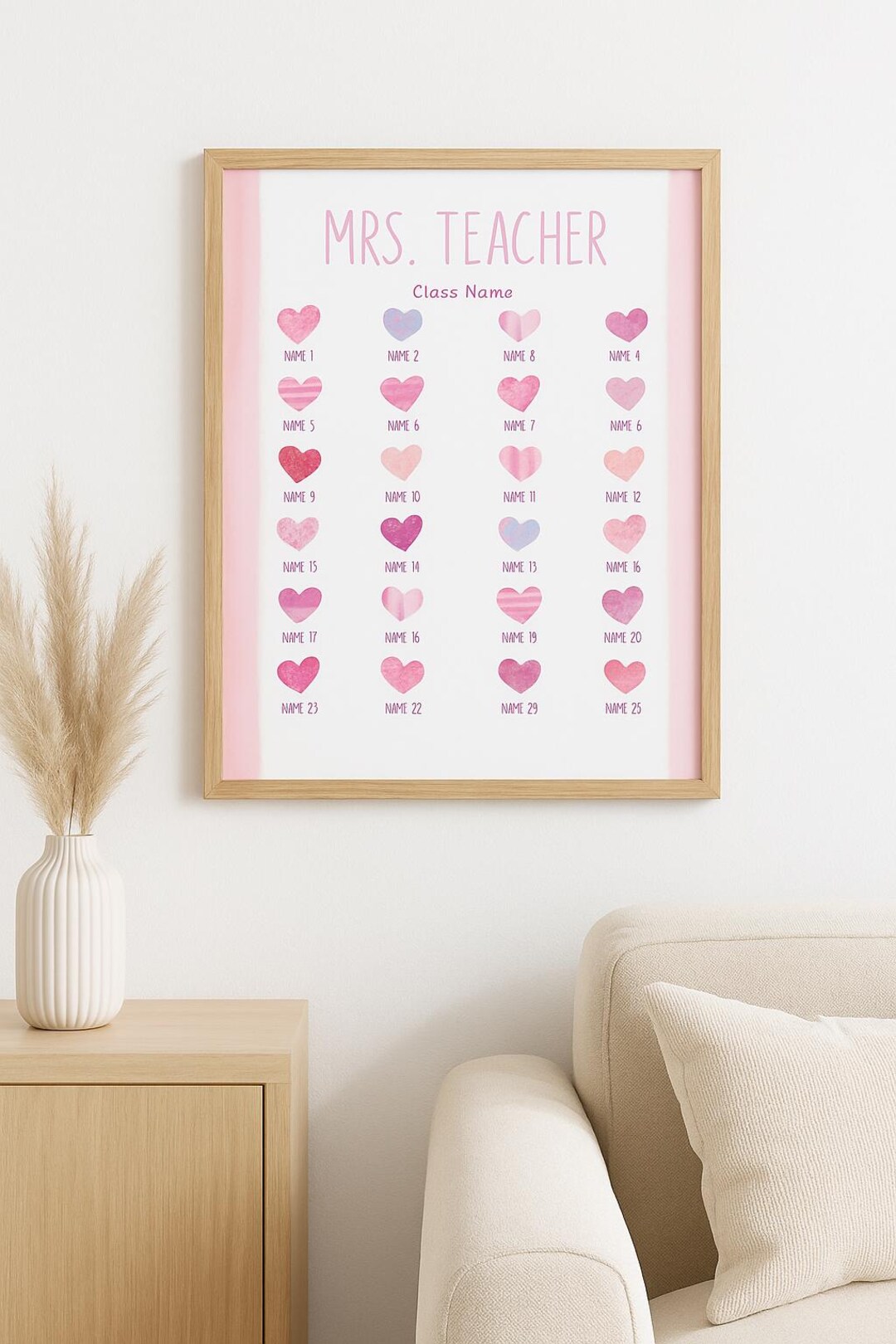 Personalized Teacher Class Poster • Custom Student Name Print • End of ...