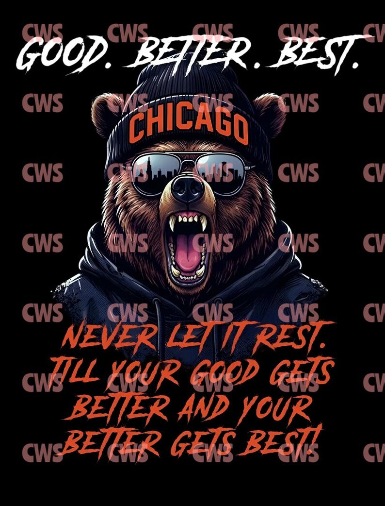 Motivational Bear Street Art | Hustle Quote PNG - Etsy