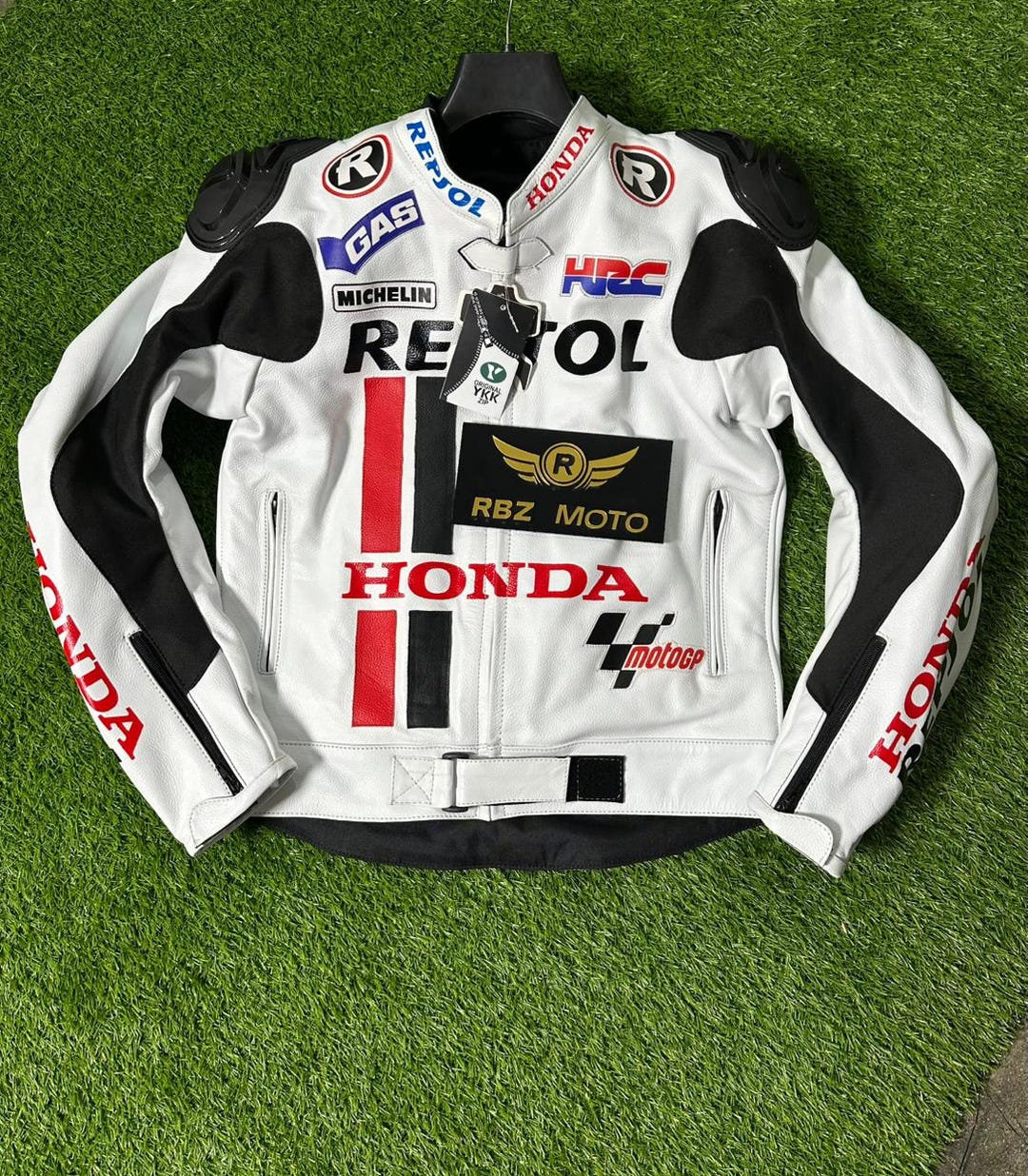 Honda Repsol Leather Motorcycle Jacket | Ce-approved Biker Racing Gear ...