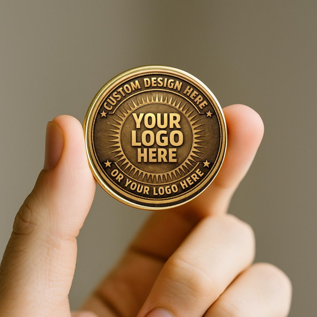 Custom Commemorative Coin, Your Logo Here Coin, Personalized Business ...
