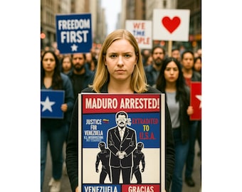 Maduro Arrested Protest Poster, Venezuela Libre Print (18x24) - Etsy