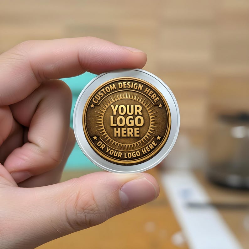 Custom Commemorative Coin, Your Logo Here Coin, Personalized Business ...