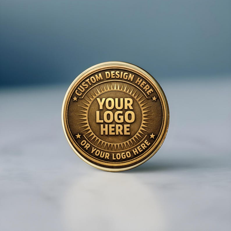 Custom Commemorative Coin, Your Logo Here Coin, Personalized Business ...