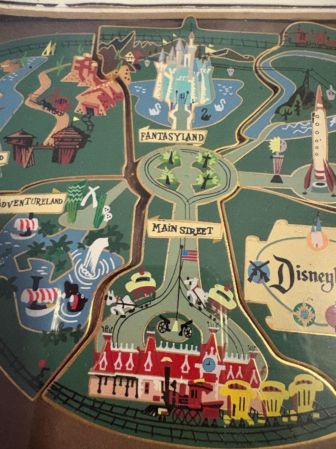 Rare Disneyland Atlas Cast Member Pin Set - Etsy