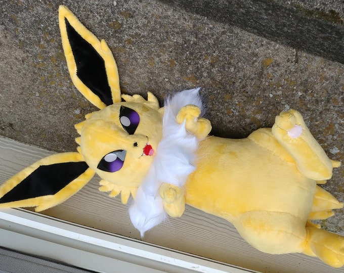 Pokemon Jolteon Handmade Plush MADE TO ORDER - Etsy