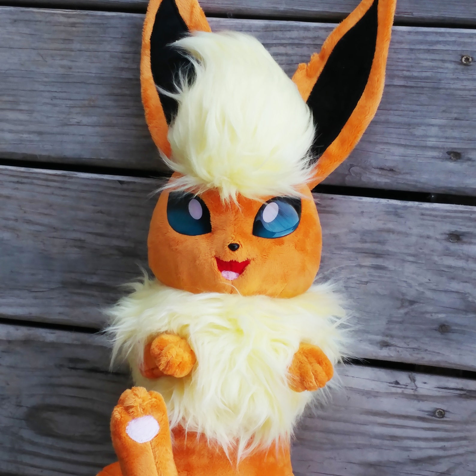 Pokemon Flareon Handmade Plush MADE TO ORDER - Etsy