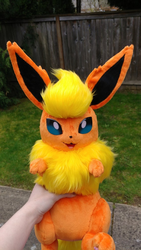 Pokemon Flareon Handmade Plush MADE TO ORDER - Etsy