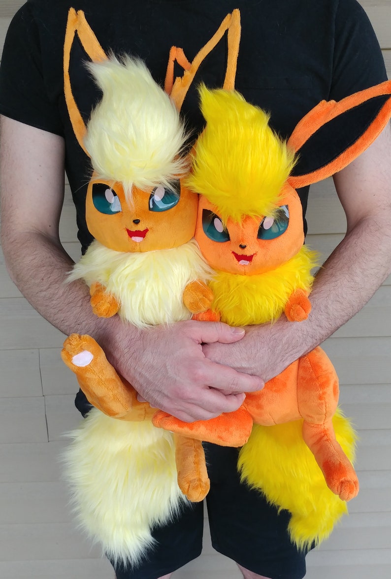 Pokemon Flareon Handmade Plush MADE TO ORDER - Etsy