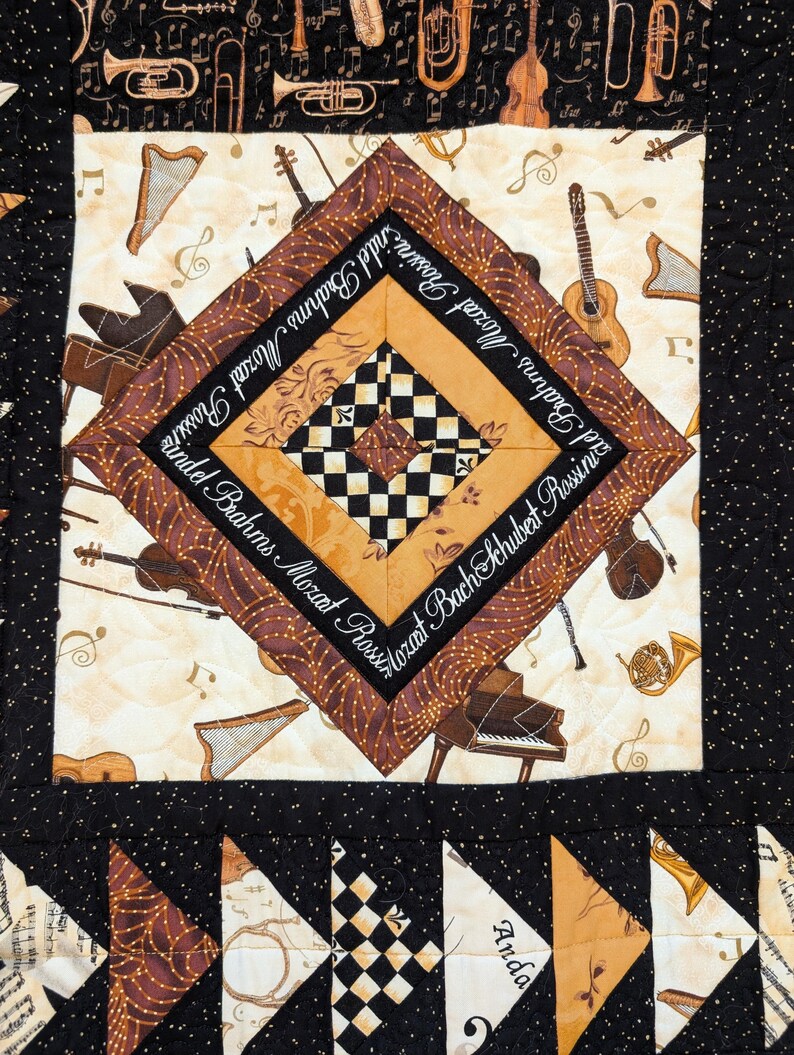 Music Themed Quilt - Etsy